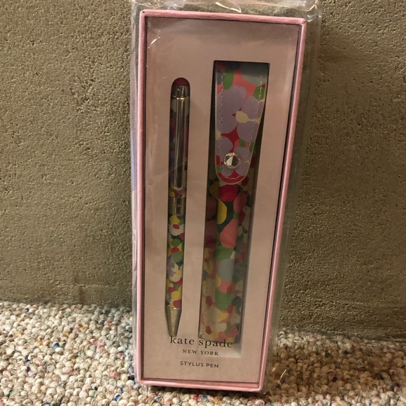 kate spade | Office | Kate Spade Floral Dot Stylus Pen Pouch Set | Poshmark